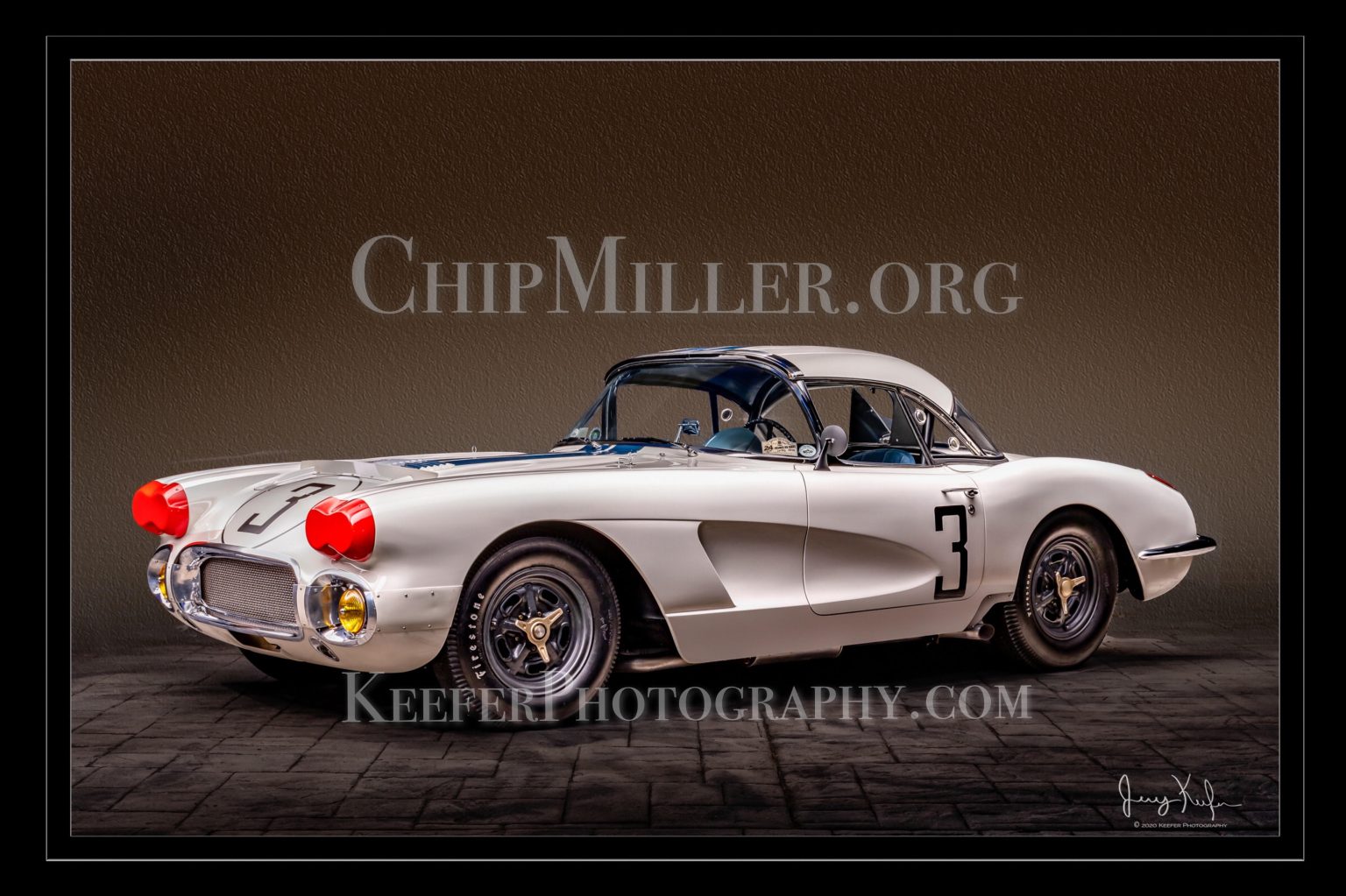 1960 Cunningham Corvette #3 Light Painting | Chip Miller Amyloidosis ...